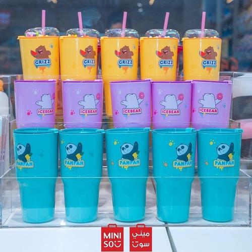 Jual Miniso Botol Minum Plastik Series We Bare Bears Kapasitas Besar ...