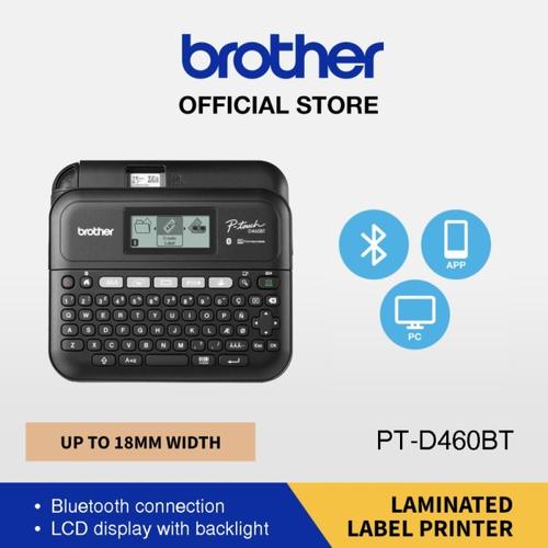 Promo PT-D460BT Brother Printer Label PTD460BT Label Maker Cicil 0% 3x ...