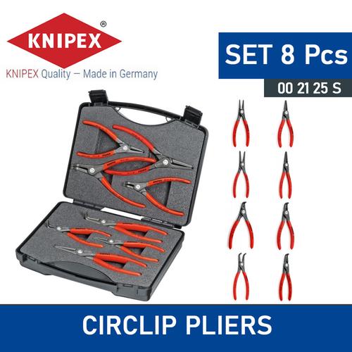 Jual Tang Snap Ring Set 00 21 25 S Knipex Tool Box "SRZ" Circlip Pliers ...