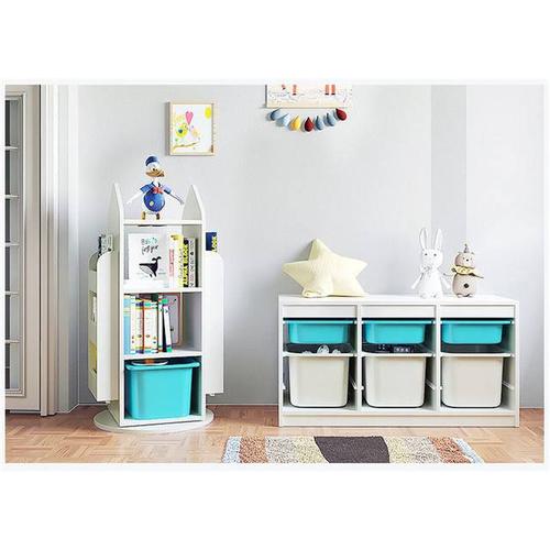 Jual PREMIUM RAK BUKU PUTAR RUMAH BOOKSHELF ROTATING 360 DERAJAT HOUSE ...