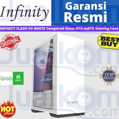 Jual CASING INFINITY FLASH V3 TEMPERED GLASS ATX MATX GAMING PC CASE ...