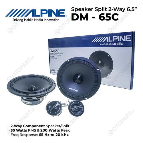 Jual Speaker ALPINE DM 65C 2 Way Split 6.5" inch Hi-Res Audio Japan ...
