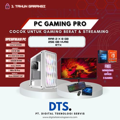 Jual PC Gaming Fullset | Intel i7 11700K I RTX 3060 12GB I 256GB NVME ...