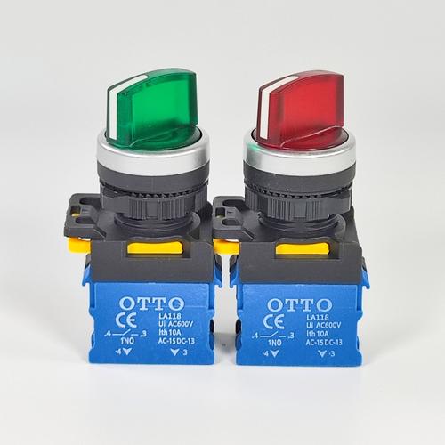 Jual SELECTOR SWITCH ILLUMINATED (STAY PUT) 2 POSISI 22MM OTTO - 2 ...