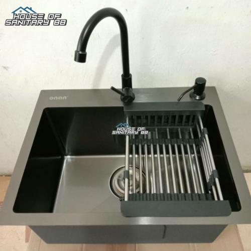 Jual Kitchen sink HITAM 5040 Stainless SUS 304/ Bak cuci piring ...