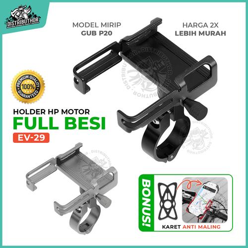 Jual Holder Hp Stang Motor Eevo 29 Full Besi Dudukan Penyangga Handphone - Hitam - Jakarta Pusat ...