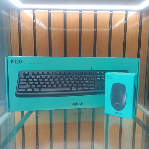 Jual PAKET MOUSE LOGITECH KABEL M90 dan KEYBOARD LOGITECH - K120 - USB ...