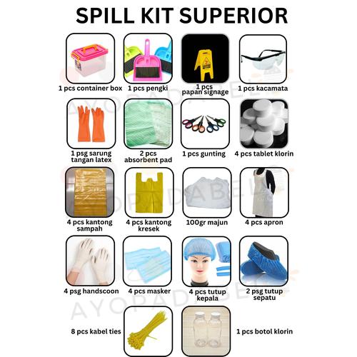 Promo SPILL KIT / APD RUMAH SAKIT - Set KOMPLIT - Superior (BOX) - Kab ...