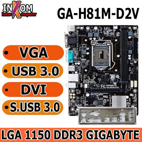 Promo Motherboard Mobo Mainboard Intel LGA 1150 H81 GIGABYTE - GA H81M ...