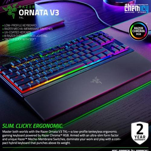 Jual Razer Ornata V3 Tkl Low Profile Rgb Mecha-Membrane Gaming Keyboard ...