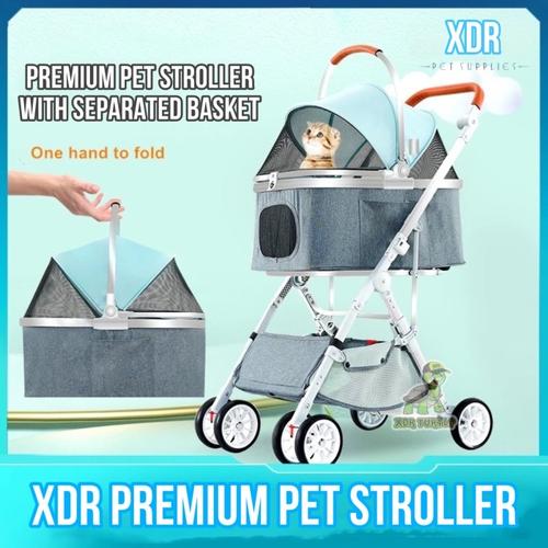Jual STROLLER ANJING KUCING DORONGAN TROLI HEWAN PET STROLLER CAT DOG ...