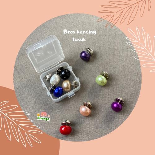 Jual Boenga - Bros kancing tusuk warna isi 4 / box - Kota Tangerang ...