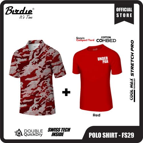Promo Baju Polo Shirt Male Female Golf Polyester Drifit CoolMax Birdie ...