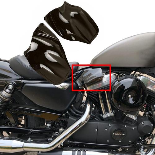 Jual Reflective Saddle Shields Air Heat Deflector For Harley Sportster ...