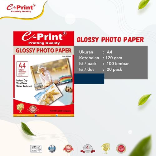 Jual Kertas Foto e-Print Glossy A4 120 gsm - Jakarta Utara - ePrint ...