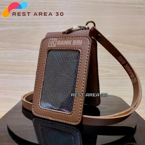 Jual ID Card Holder Tali Lanyard Name Tag Logo BANK BRI Model Lipat ...
