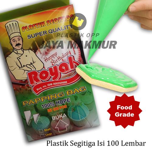 Jual PLASTIK SEGITIGA UNTUK KUE ISI 100 LEMBAR PLASTIK PAPPING BAG ...