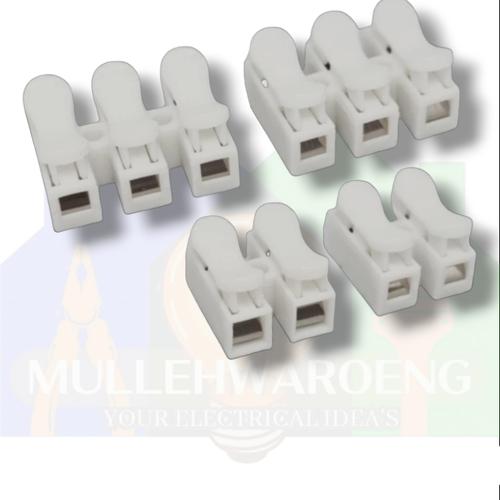 Jual KRUSTIN TERMINAL BLOCK 10MM SAMBUNGAN KABEL MODEL JEPIT 3 DAN 2 ...