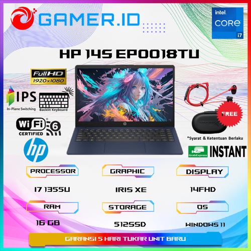 Promo laptop HP 14S ep0018tu CORE i7-1355U 16GB 512GB ssd irisxe w11 14 ...