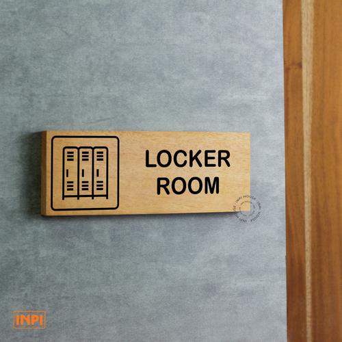 Jual locker room signage - wall sign - papan tanda ruang locker - Hitam ...