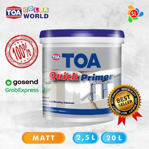 Jual [Promo!] Cat Tembok Dinding Dasar Toa Quick Primer 2,5L Matt White ...