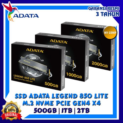 Jual SSD M2 M.2 NVME Gen4 x4 Adata Legend 850 Lite 500GB 1TB 2TB - 1TB ...