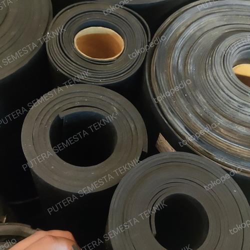 Jual karet 10mm bahan NBR rubber sheet lembaran lebar 120cm asli ...