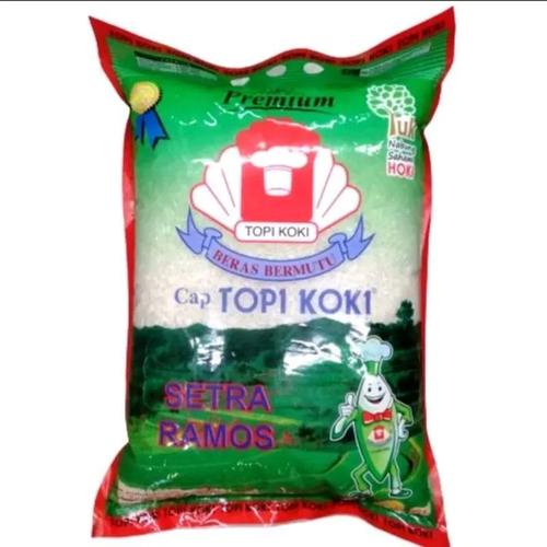 Jual Beras topi koki sentra ramos 10 Kg - Long Grain 5 Kg - Kota ...