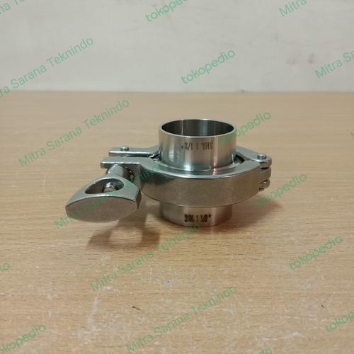 Jual Clamp Ferrule Set Sanitary SS 316 1 1/2" inchi ( Ferrule Set 1,5 ...