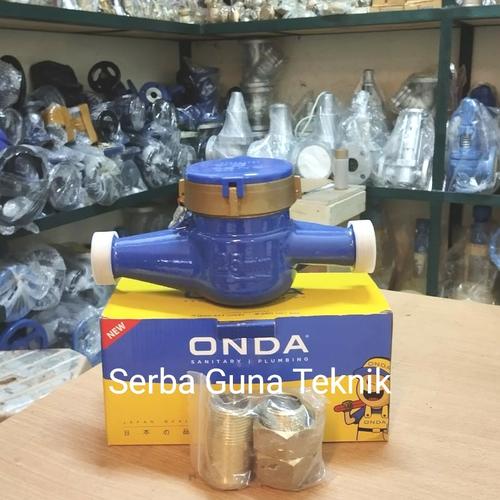 Jual Meteran Air 3/4" inchi ONDA Drat Flow Water Meter Pengukur Air ...
