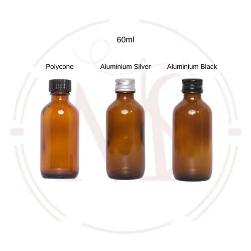 Jual Botol Kaca Amber 60ml / Boston Round / Botol Kopi atau Juice 60ml ...