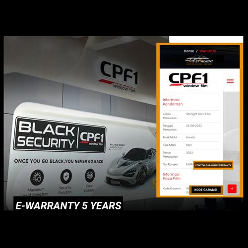 Jual Kaca film Cpf1 Premium Depan Black Security .SKKB Black Nero .*m ...