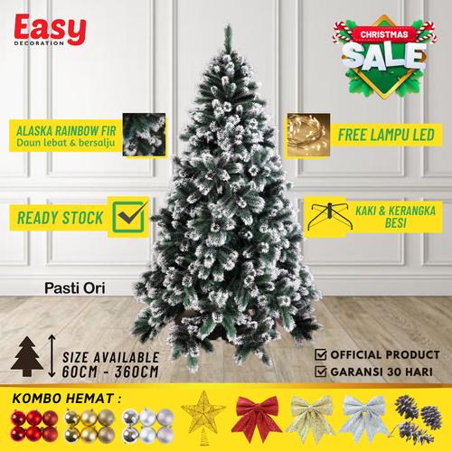 Jual Pohon Natal Terbaru 1 Meter 1,2 M 4 FT ALASKA RAINBOW FIR Jarum ...