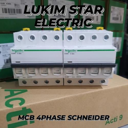 Jual MCB IC60N SCHNEIDER 40A/50A/63A 4PHASE 4 Phase 4P MCB Schneider IC60N - 63A - Jakarta Pusat ...