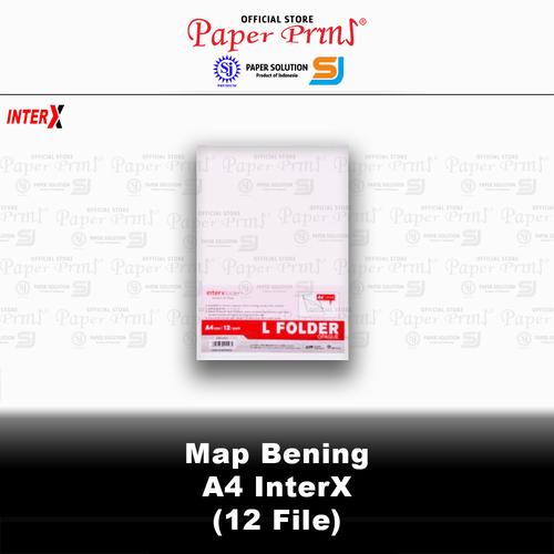 Jual Map Bening L Folder One A4 InterX Clear - 1 Pack 12 Sleeves ...