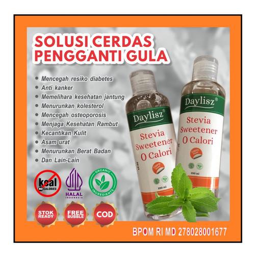 Jual Gula Stevia 0 zero kalori sweetener terapi diet & diabetes Alami ...