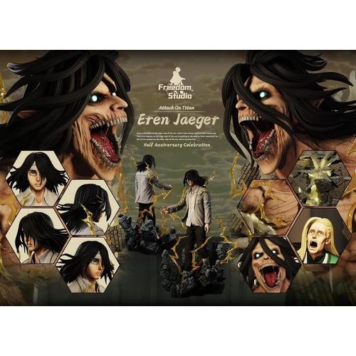 Jual Freedom Studio Eren Yeager Attack on Titan FIGURE STATUE - Eren ...