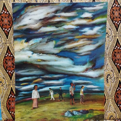 Jual Koleksi Lukisan Soekarno Gambar Awan Berarak Djalan Bersimpang ...