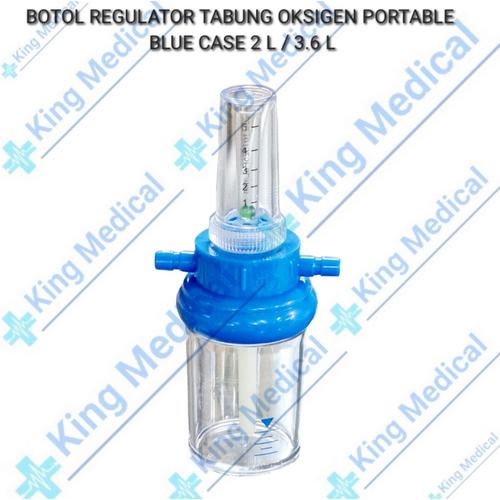 Jual Botol Regulator Tabung Oksigen Portable 2 Liter / 3.6 Liter Blue ...