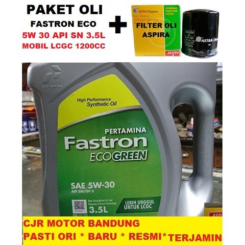Jual PAKET OLI + FILTER Pertamina FASTRON TECHNO ECO SAE 5W 30 Mobil ...
