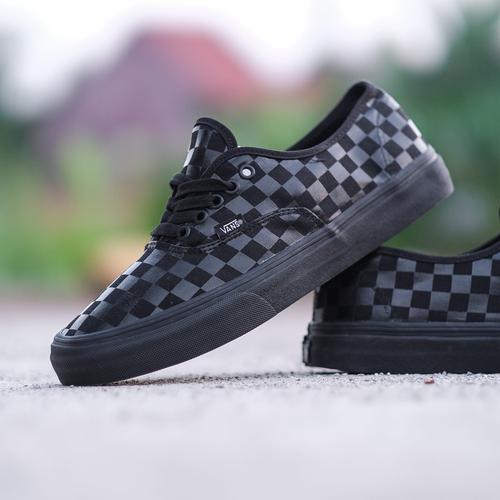 Jual VANS AUTHENTIC CLASSIC CHECKERBOARD MONO BLACK BLACK ORIGINAL ...
