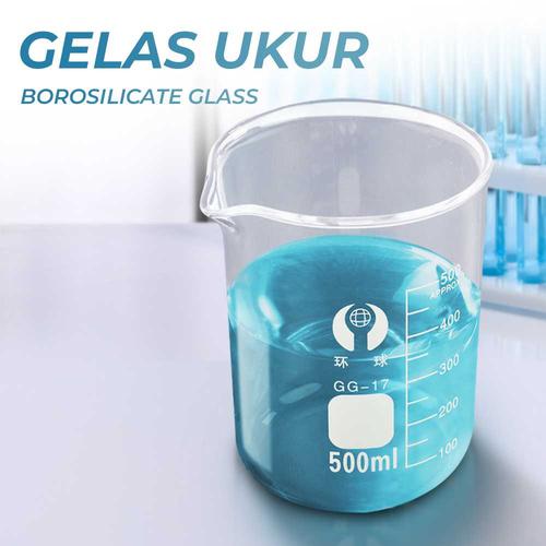 Jual Gelas ukur kaca measuring kimia gelas LAB takar measure - 250 ml ...