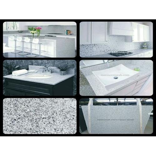Jual Meja Granit Putih Import Meja Granit Star White Meja Dapur Meja ...