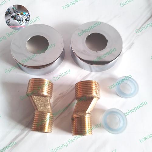 Jual Fitting pipa nepel kran mixer sambungan sok drat bathtub fiting ...