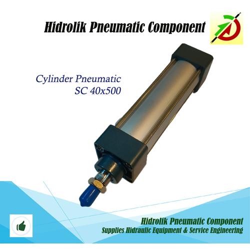 Jual Cylinder pneumatic SC 40 x 500 / silinder udara bore 40mm stroke ...