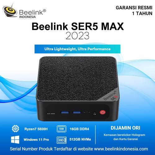 Jual Beelink SER5 MAX AMD Ryzen7 5800H 16/500GB NVMe HDMI DP Windows 11 ...