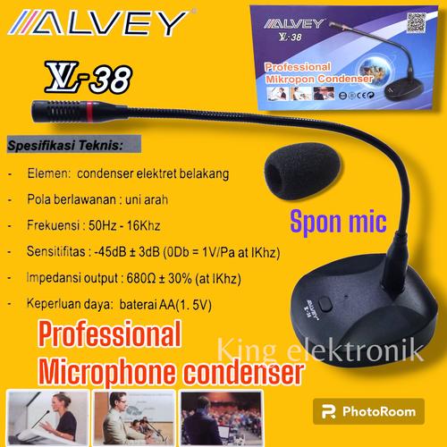 Jual mic meja alvey LV 38 mic kabel podium meeting alvey LV-38 - Kota Yogyakarta - king ...