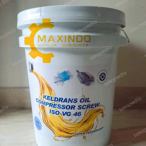 Jual Oli Kompresor Screw KELDRANS 20Liter / Oil Compressor Screw ISO VG ...