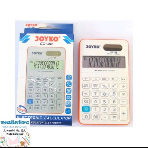 Jual Kalkulator Joyko CC-38 12 Digit / Calculator 12 Digit / Mesin ...