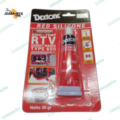 Jual Dextone Red Silicon RTV 30gr High Temp Gasket Maker - Kota Bandung ...